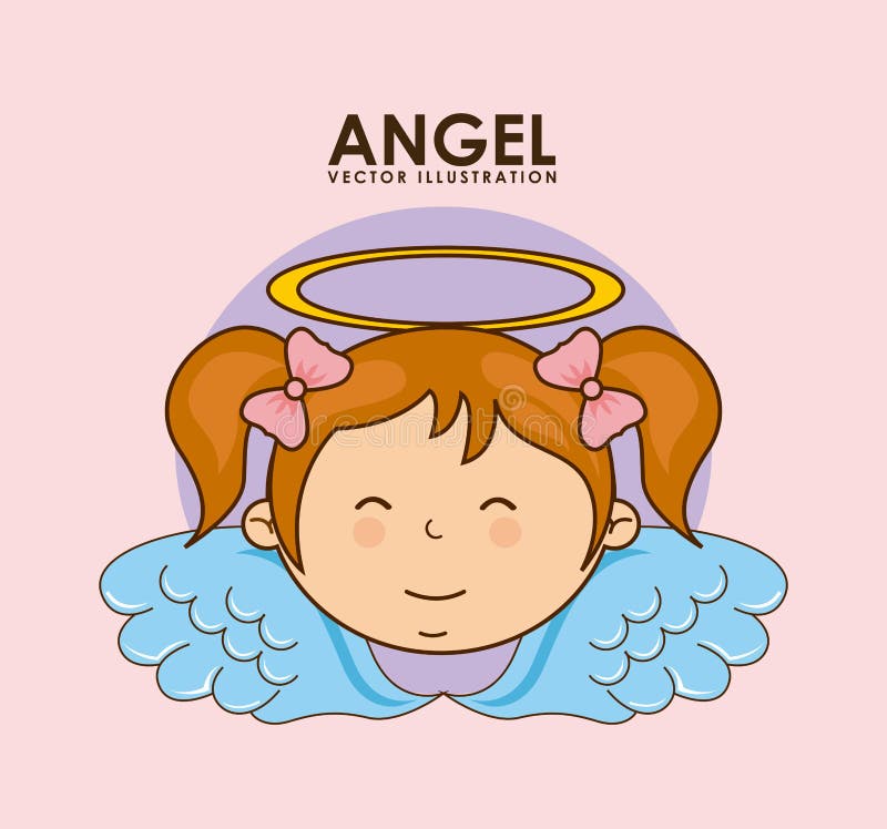 Angel design stock vector. Illustration of drawing, greeting - 47489430