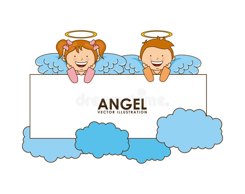 Angel design stock vector. Illustration of greeting, card - 47489446
