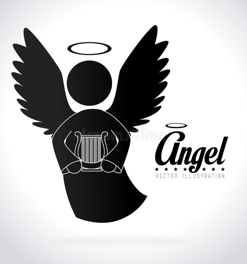Angel Design, Vector Illustration. Stock Vector - Illustration of ...