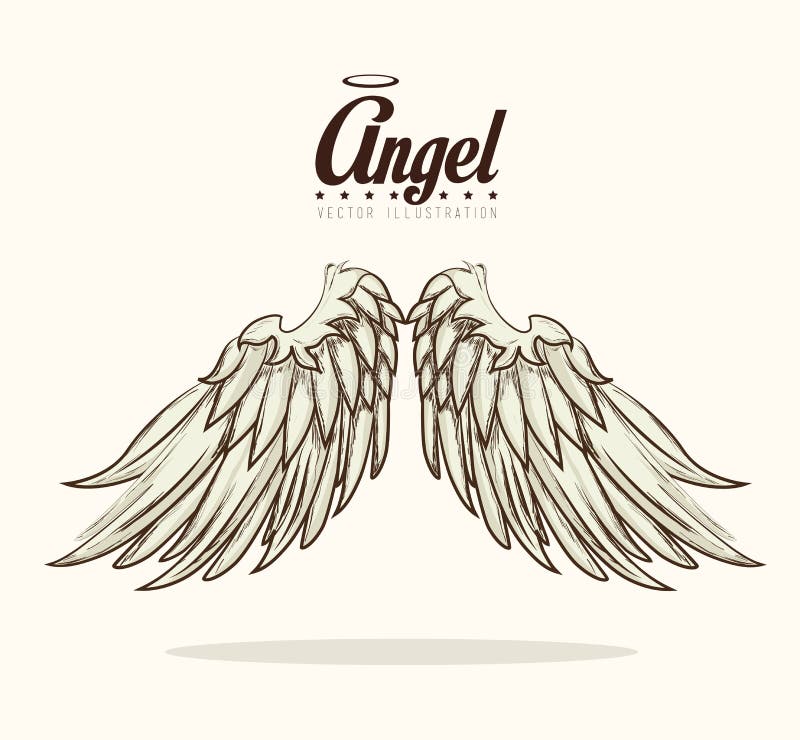 Angel Design, Vector Illustration. Stock Vector - Illustration of angel ...