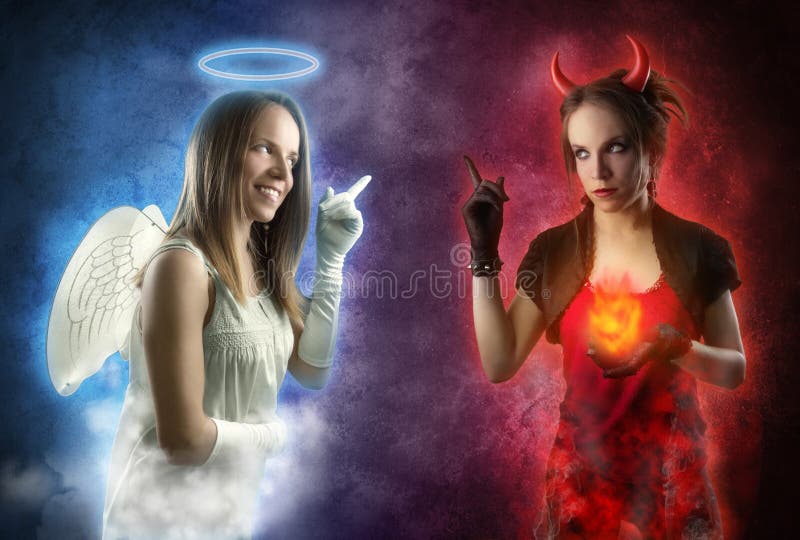 Angels And Devil Art