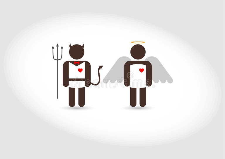Angel Devil Icon Stock Illustrations – 4,420 Angel Devil Icon Stock ...