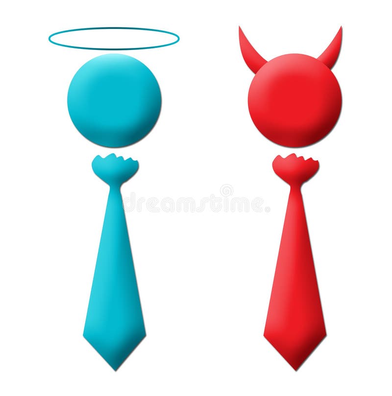 Angel Devil Human Icons ilustração stock. Ilustração de vermelho - 44224869