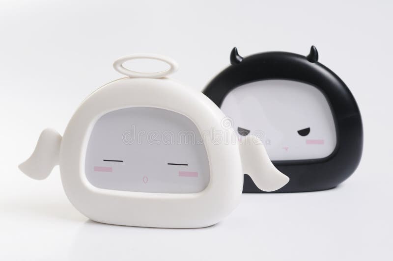 Angel & Devil Photo Frame Stock Image - Image of background, still: 9041449