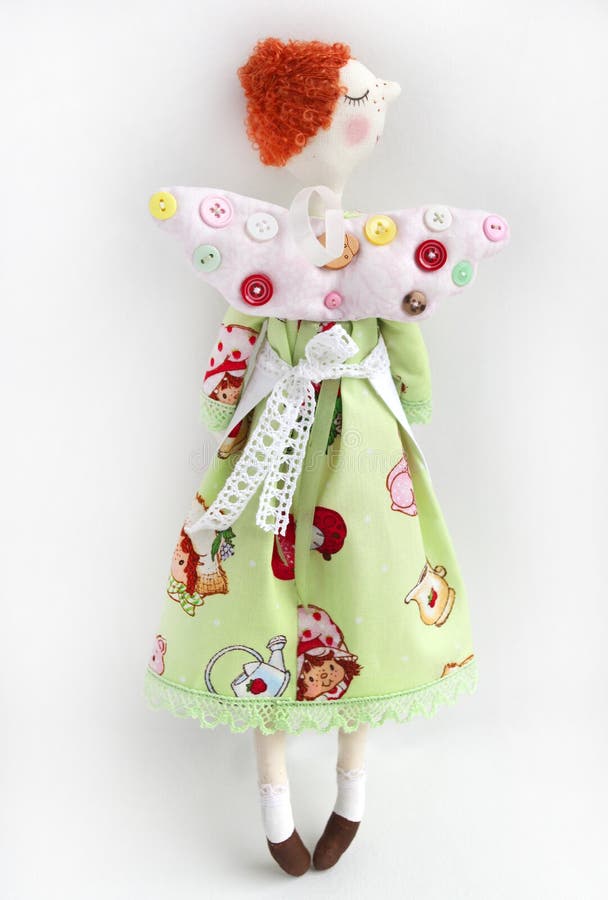 Angel doll handmade stock image. Image of innocence, halo - 49400823