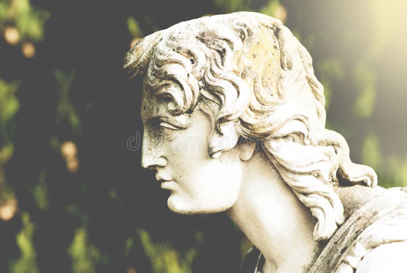 Angel face stock image. Image of grunge, cemetery, religion - 34574941