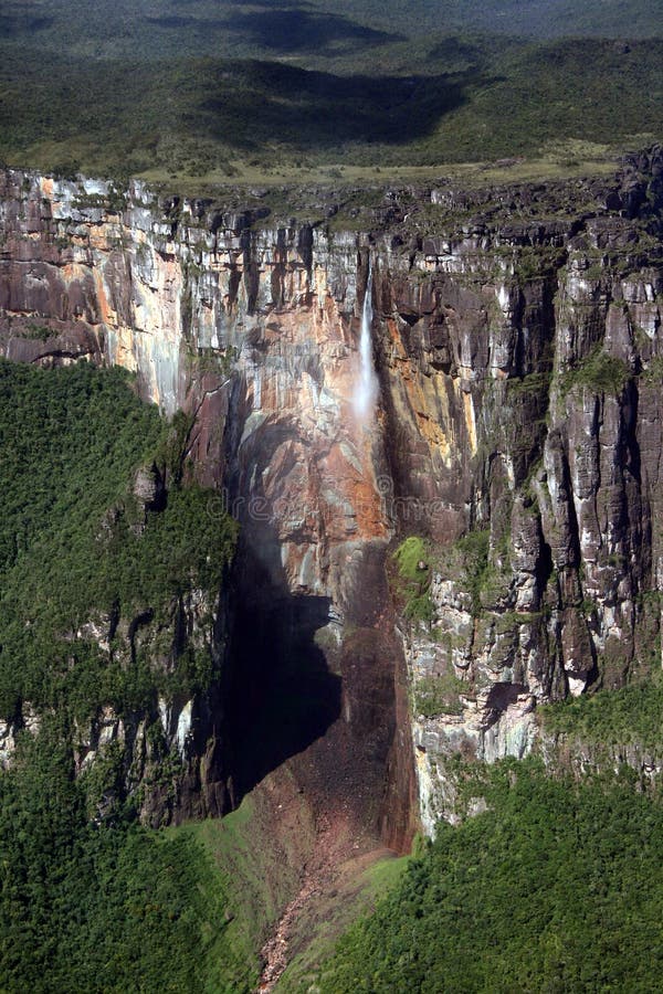 Angel fall stock image. Image of canaima, amazonia, ground - 6764969
