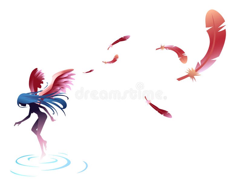 Angel feather wing stock vector. Illustration of glamour - 28781939