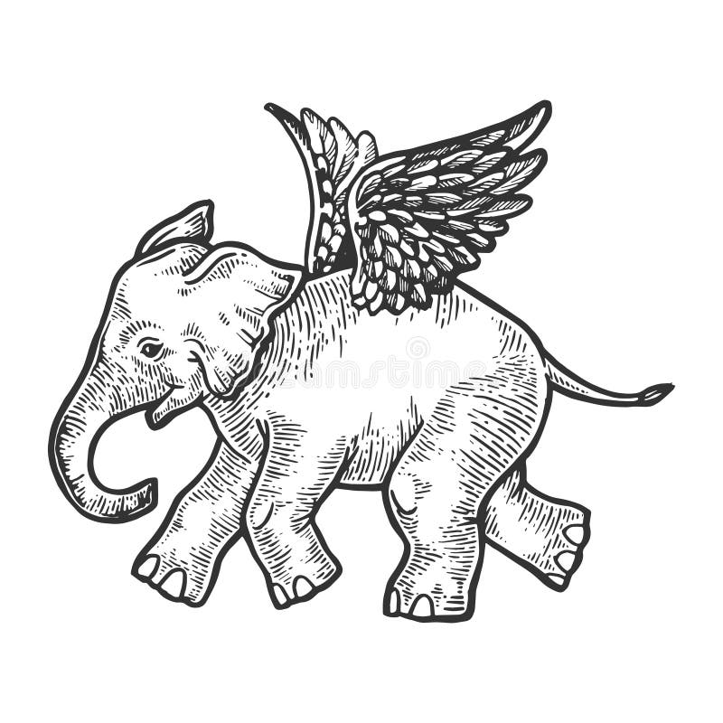 Elephant Angel Stock Illustrations – 236 Elephant Angel Stock ...