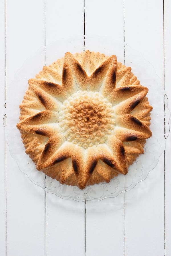 Angel Food Cake Sunflower Shape Stock Image - Image of modern, kitchen ...