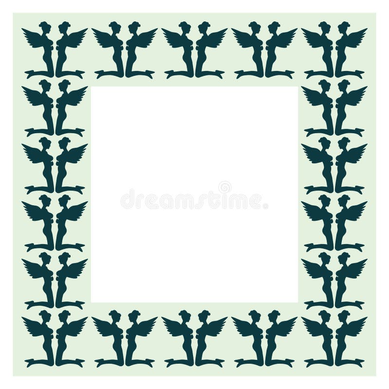 Angel frame stock vector. Illustration of arms, shape - 5752049