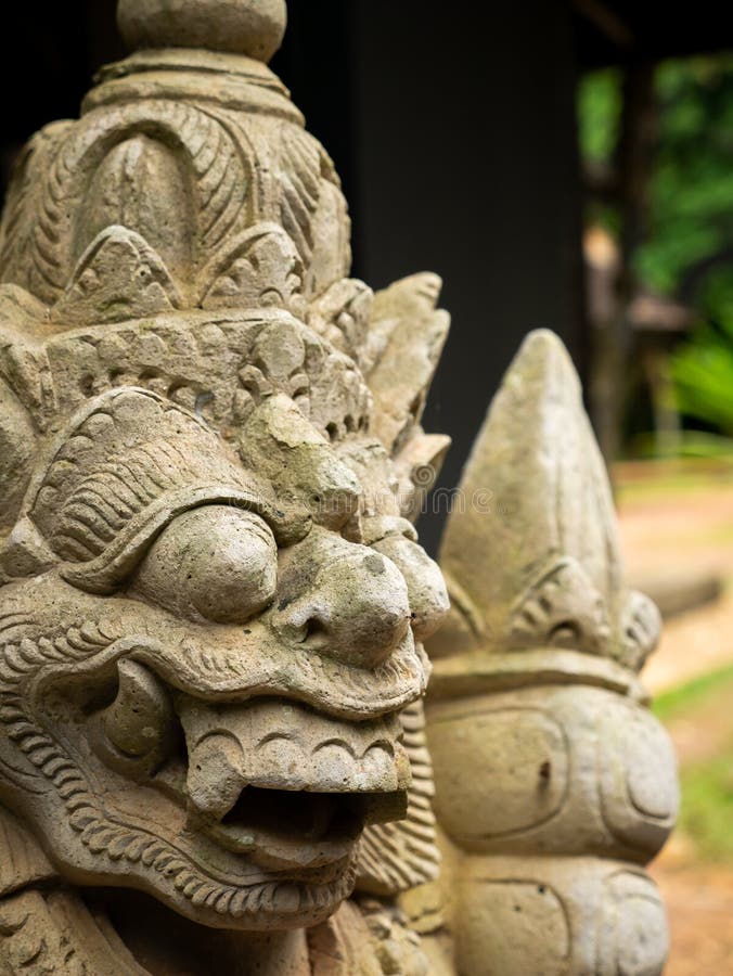 Angel Giant Statue Holding a Blackjack Stock Photo - Image of guard ...