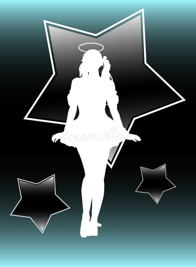 Angel Girl stock vector. Illustration of woman, religion - 6511359