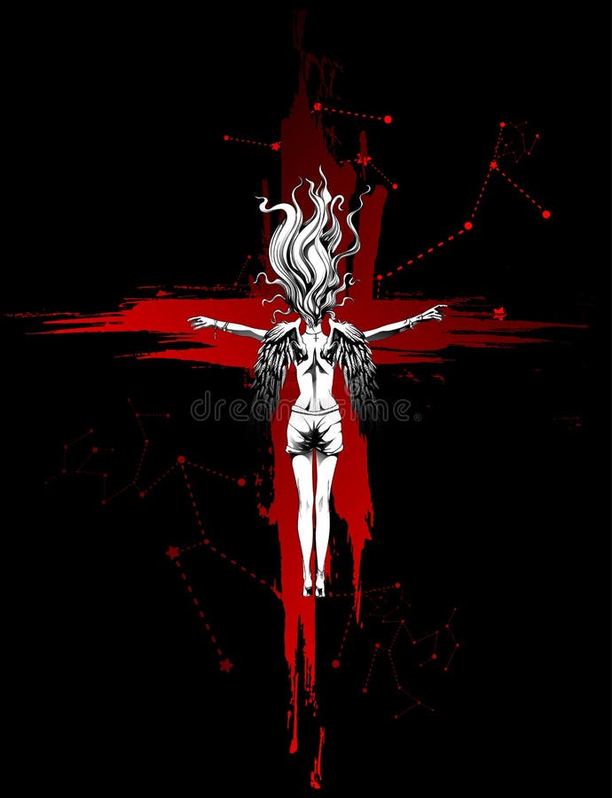 An angel girl stock vector. Illustration of angel, girl - 88695141