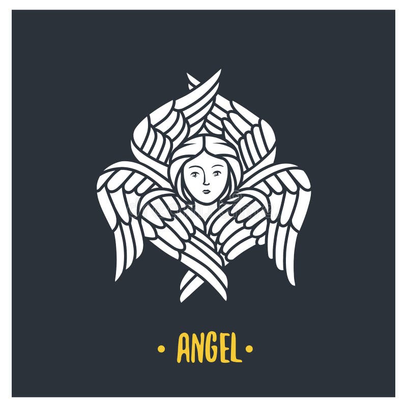 Angel God. Vector Illustration Stock Vector - Illustration of logo ...