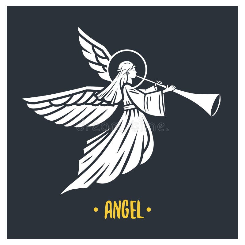 Angel vector stock vector. Illustration of holy, heaven - 10835664