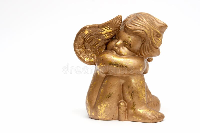 Angel of gold stock image. Image of close, angel, heaven - 17227559