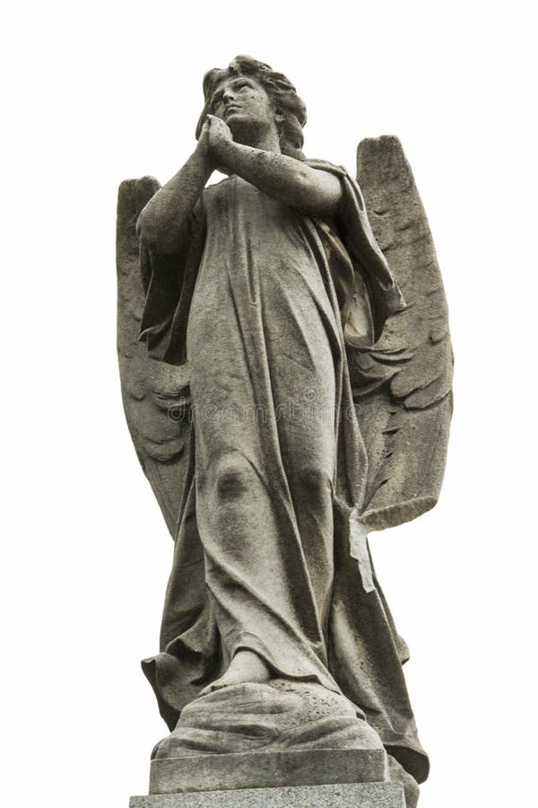 Angel Guarding the Graves of the Dead. Stock Photo - Image of antique ...