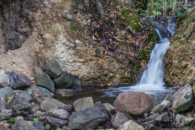 Angel hair waterfall stock photo. Image of sonoma, brench - 47067070