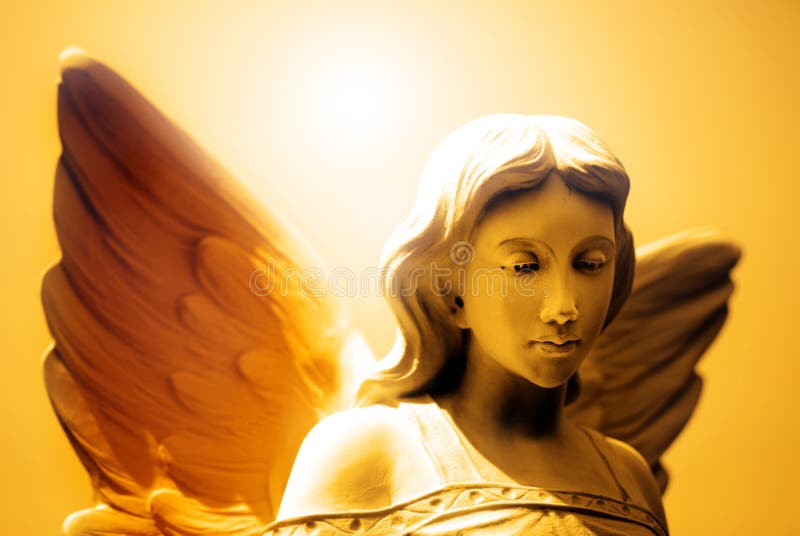 Angel Bringing Divine Light Stock Image - Image of saint, christian ...