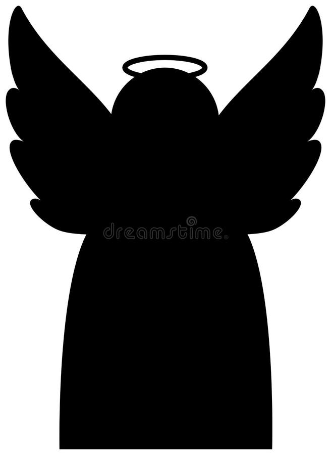 Angel Icon Black Silhouette Stock Vector - Illustration of clip ...
