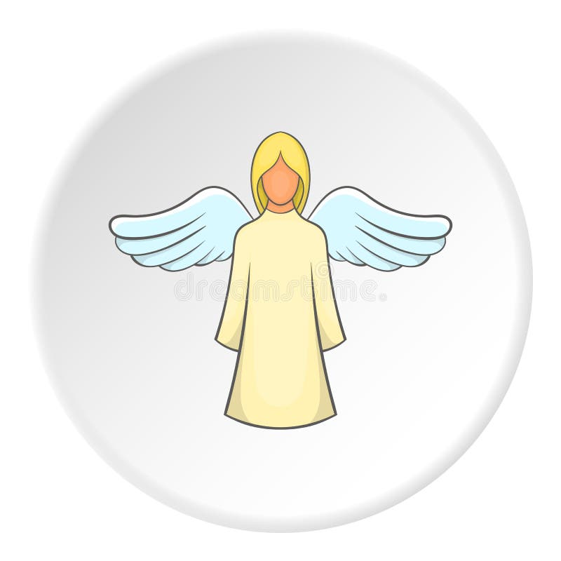 Angel icon, flat style stock vector. Illustration of nativity - 79269990