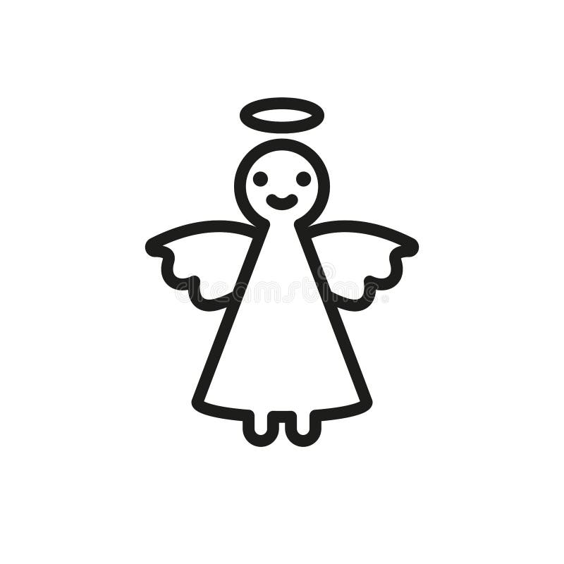 Icon of the Angel. Simple Vector Illustration Stock Vector ...