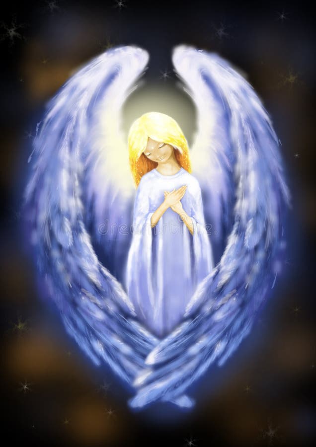 Angel stock illustration. Illustration of halo, religion - 28082810
