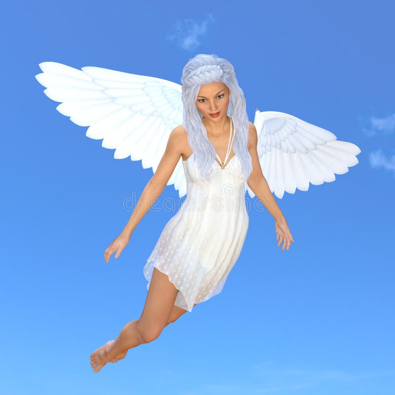 Angel stock photo. Image of costume, woman, angel, turn - 58194628