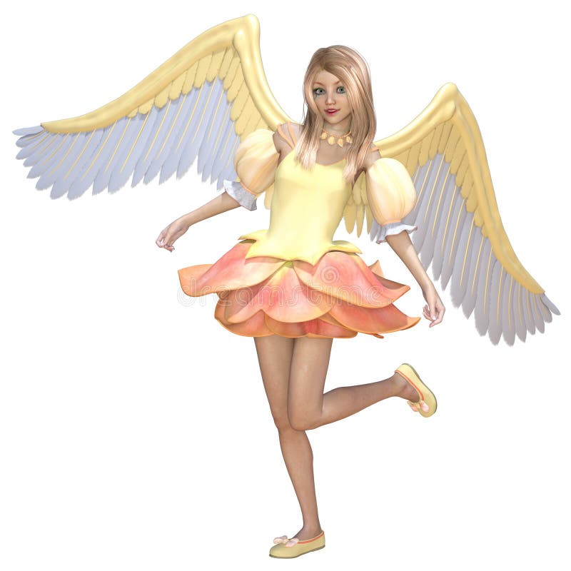 Angel stock illustration. Illustration of dancer, wings - 60472950