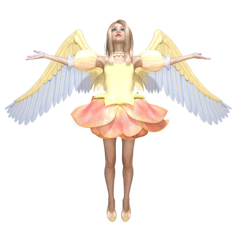 An Angel Giving You Present Stock Illustration - Illustration of ...