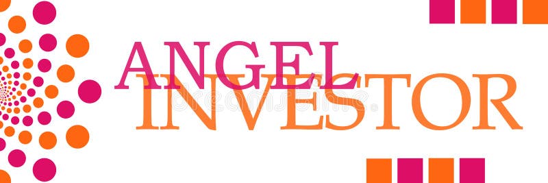 Angel Investor Pink Orange Dots Horizontal Stock Illustration ...