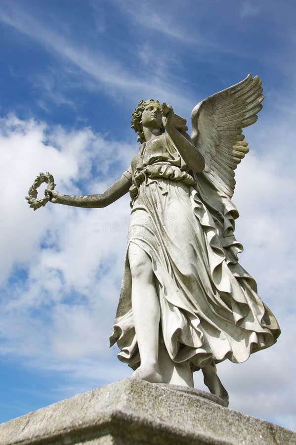 Angel in Ireland stock photo. Image of blue, estate, angel - 27474826