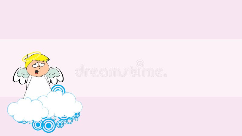 Angel Kid Cartoon Expression Background Sad Stock Vector - Illustration ...