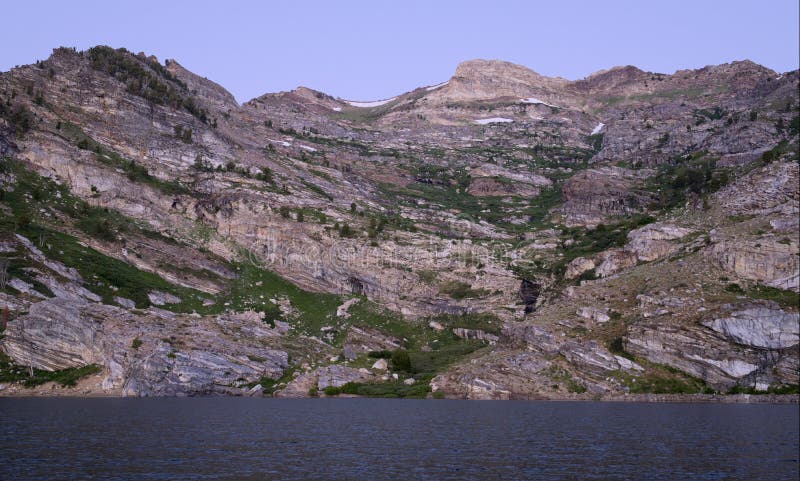 Angel Lake and Greys Peak stock photo. Image of mountain - 98322732