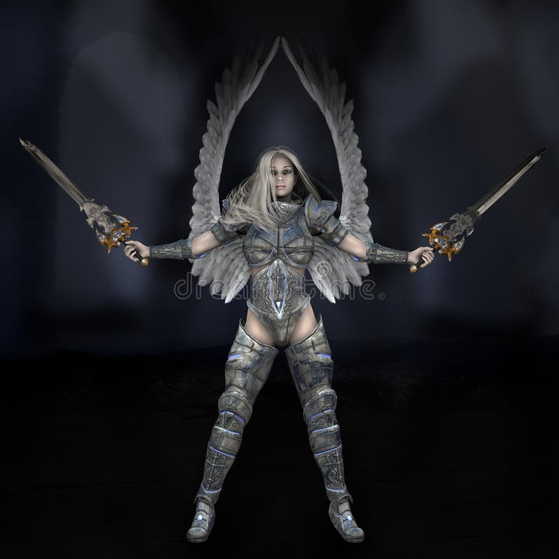 Angel of Light stock illustration. Illustration of fighter - 5584926