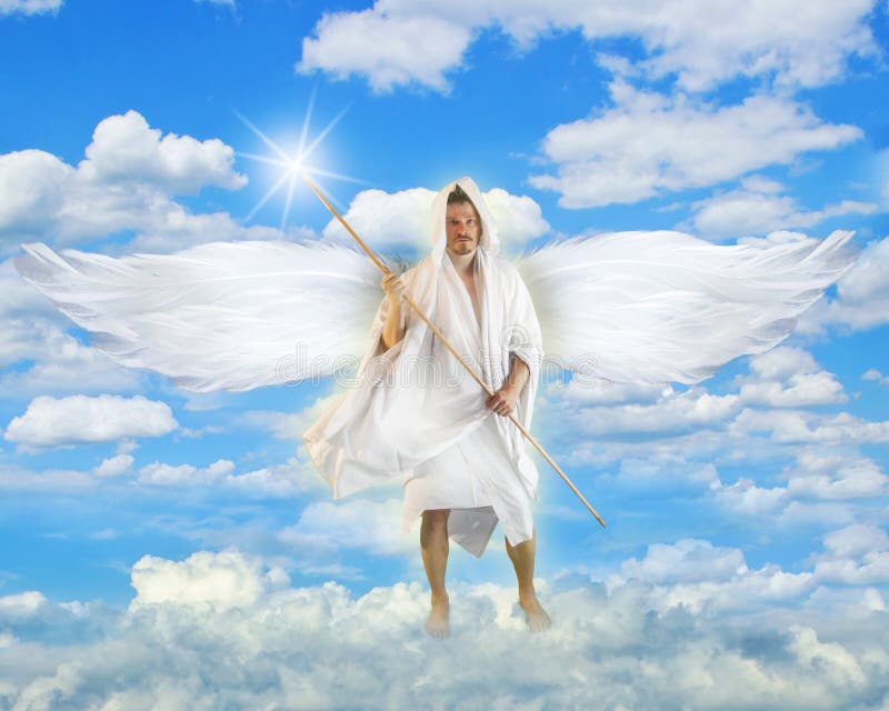 Angel with Light stock photo. Image of heaven, christian - 53274080