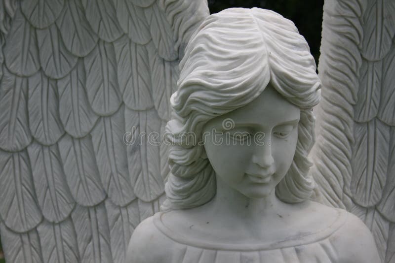 Angel looking up above stock photo. Image of death, flower - 121272382