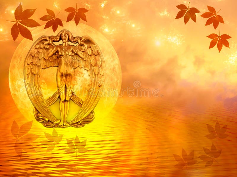 Angel of Sun stock illustration. Illustration of spiritual - 20159609