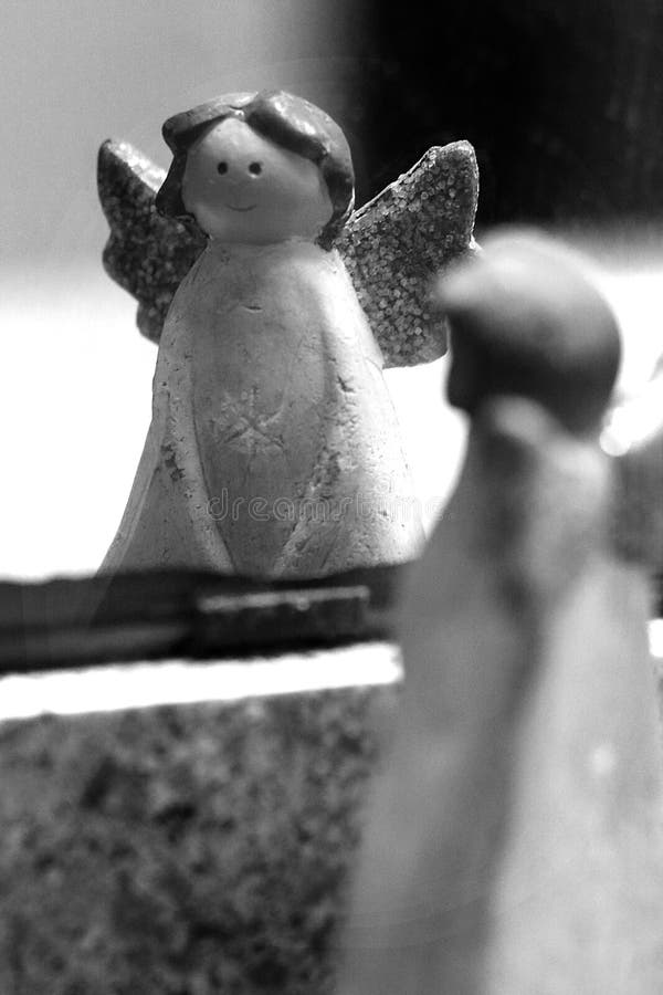 Angel in the Mirror stock image. Image of smiling, life - 49527117