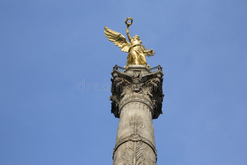 The Angel Monument To Independence in Mexico DF Stock Image - Image of ...