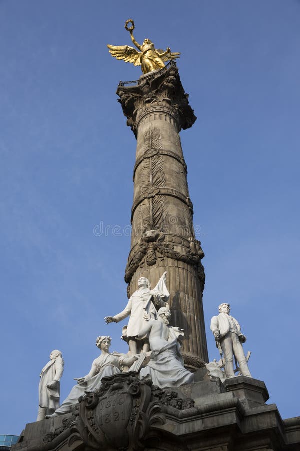 The Angel Monument To Independence in Mexico DF Stock Image - Image of ...