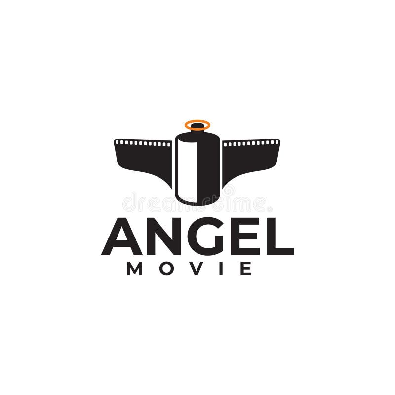 Angel Movie Production Logo Design Stock Vector - Illustration of film ...