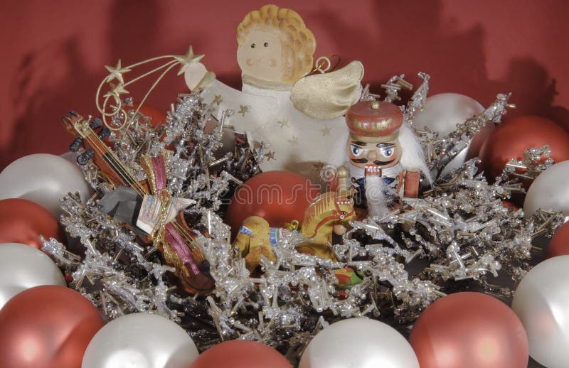 Angel and nutcracker stock photo. Image of handmade, wooden - 67746834