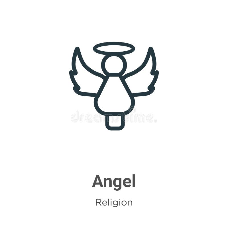 Angel Outline Stock Illustrations – 16,471 Angel Outline Stock ...