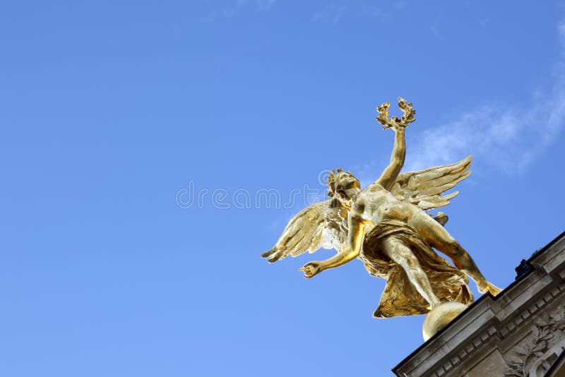 Angel in Paris stock photo. Image of statue, structure - 21983062