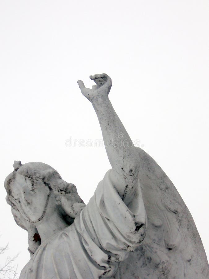 Angel Pointing Its Finger To Heaven Stock Image - Image of finger ...