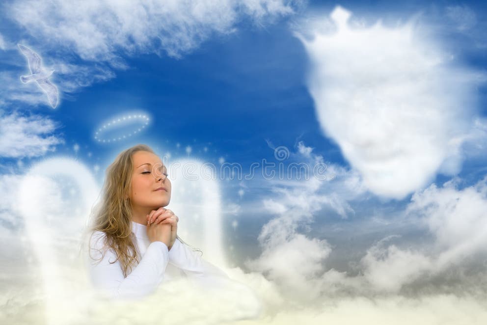 An Angel Praying stock image. Image of face, faith, conceptual - 13565033