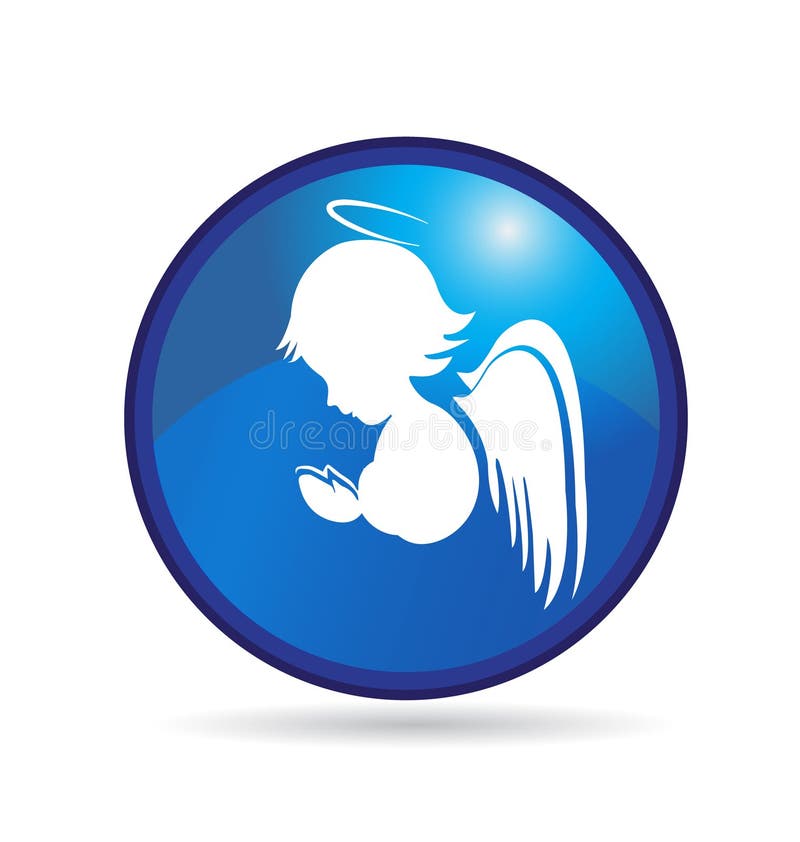 Angel praying logo stock vector. Illustration of heaven - 29722560