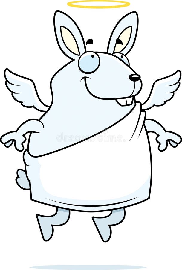 Angel Rabbit stock vector. Illustration of smiling, rabbit - 11921099